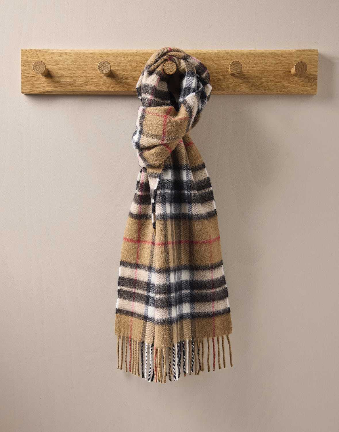 Lambswool Scarf - Camel | Joseph Turner