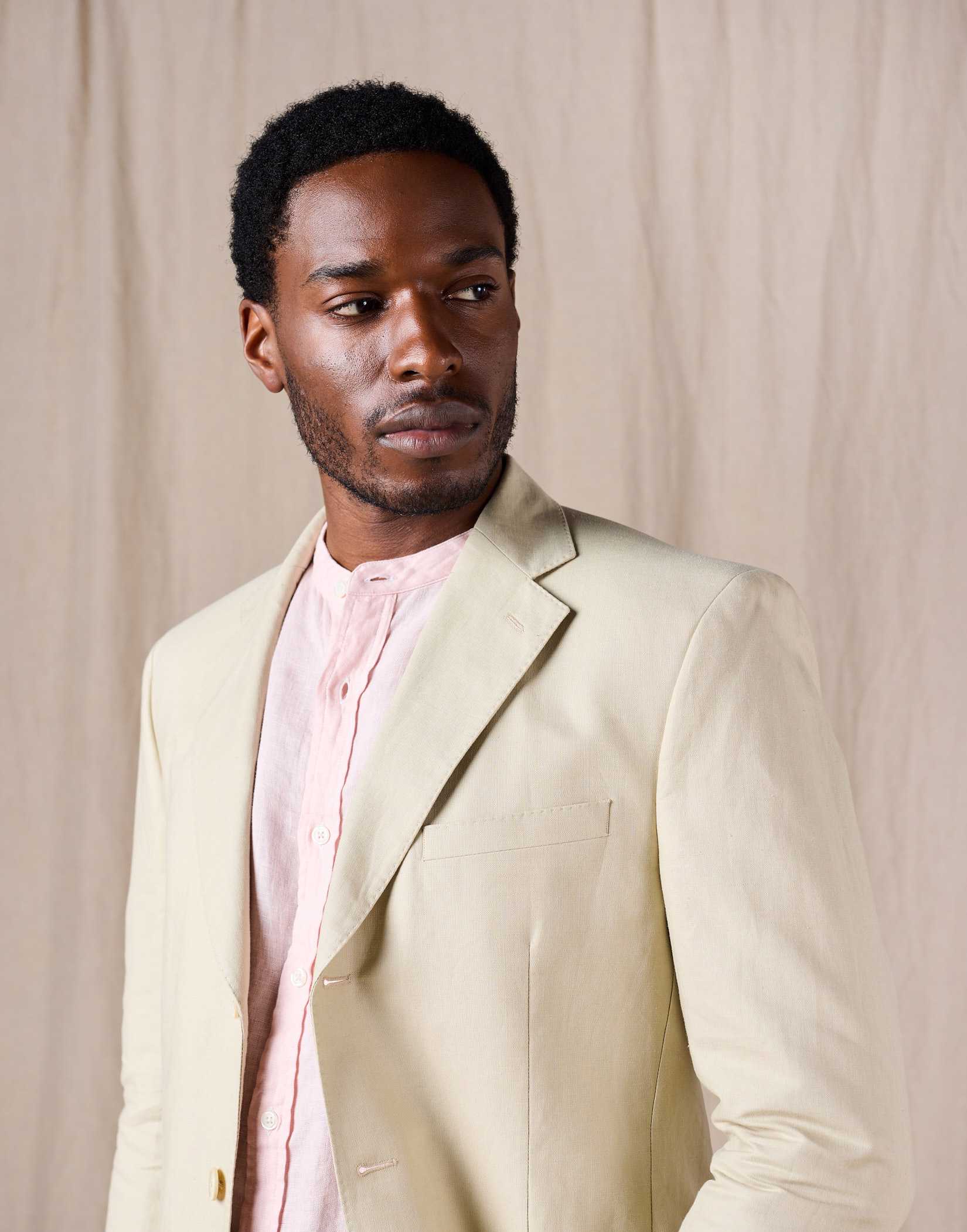 Unstructured Jacket - Stone | Joseph Turner