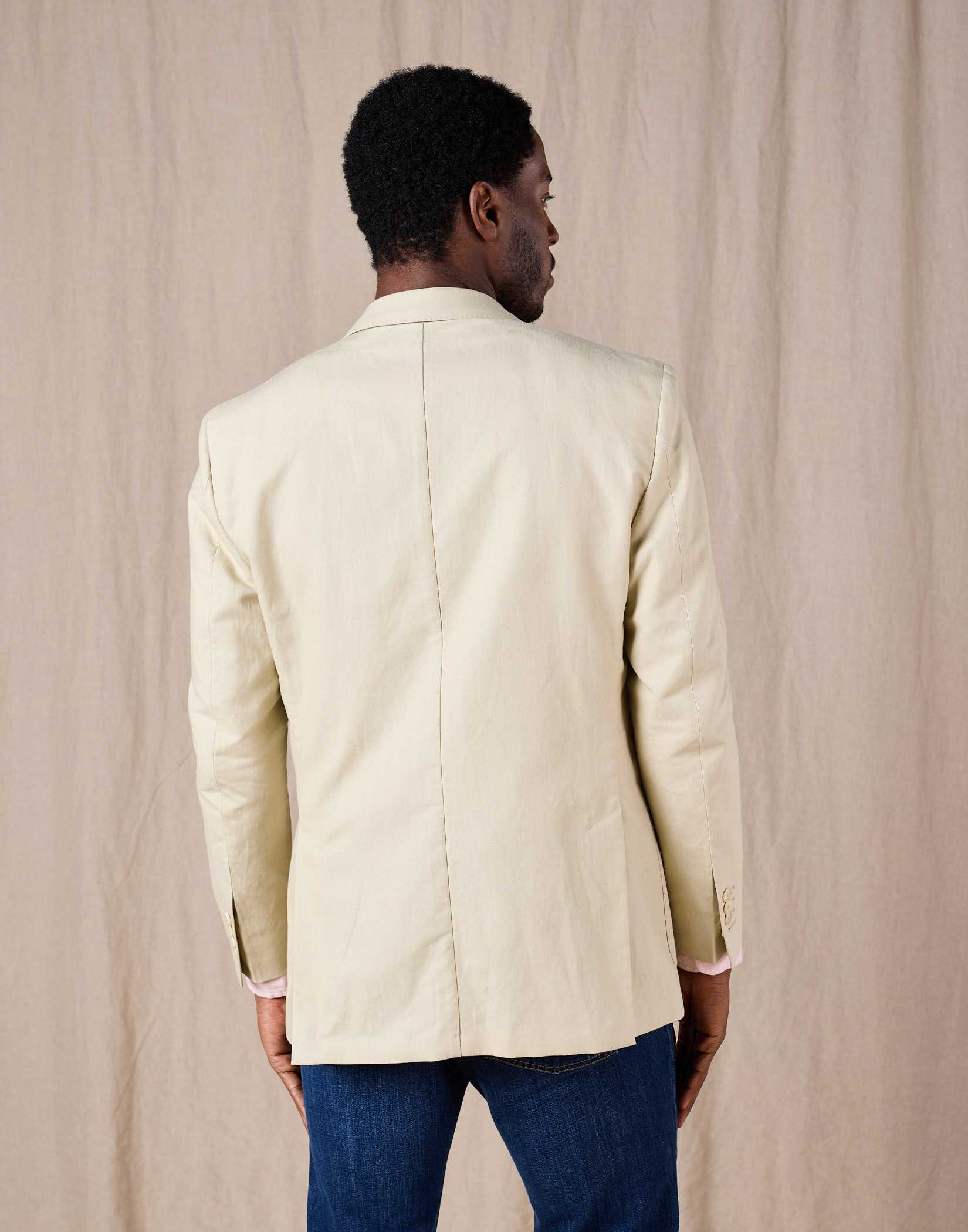 Unstructured Jacket - Stone | Joseph Turner