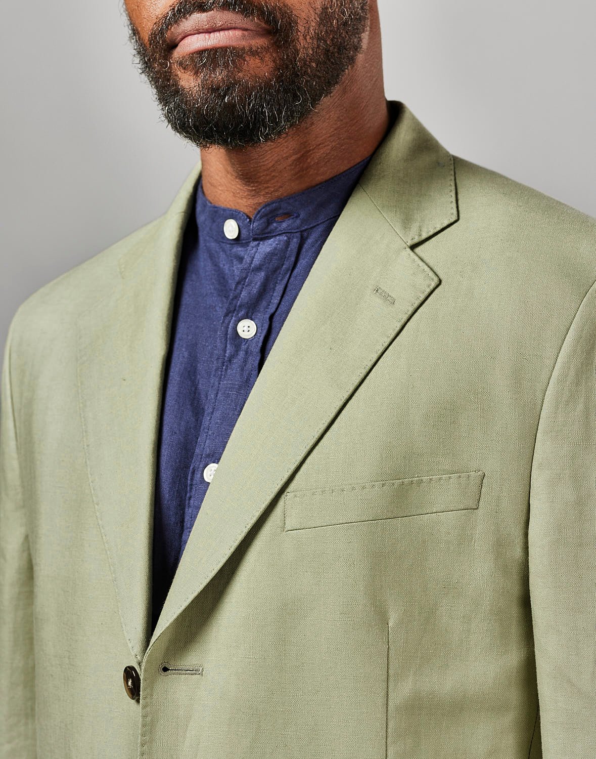 Unstructured Jacket - Light Olive
