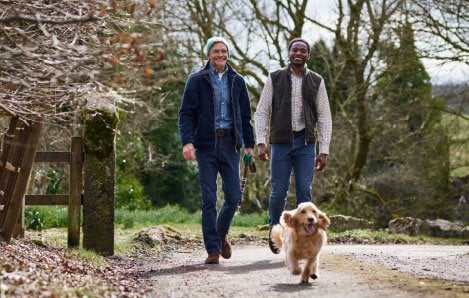 Navy/Wine/Pink Country Check Shirt | Joseph Turner